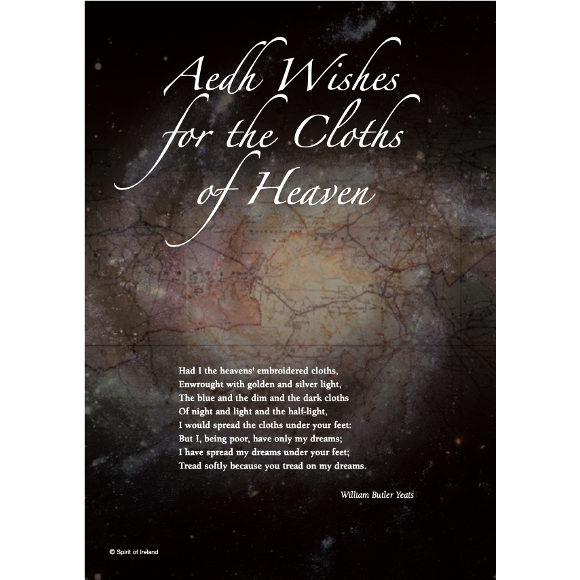 Beautiful framed/unframed print of 'Aedh wishes for the Cloths of ...